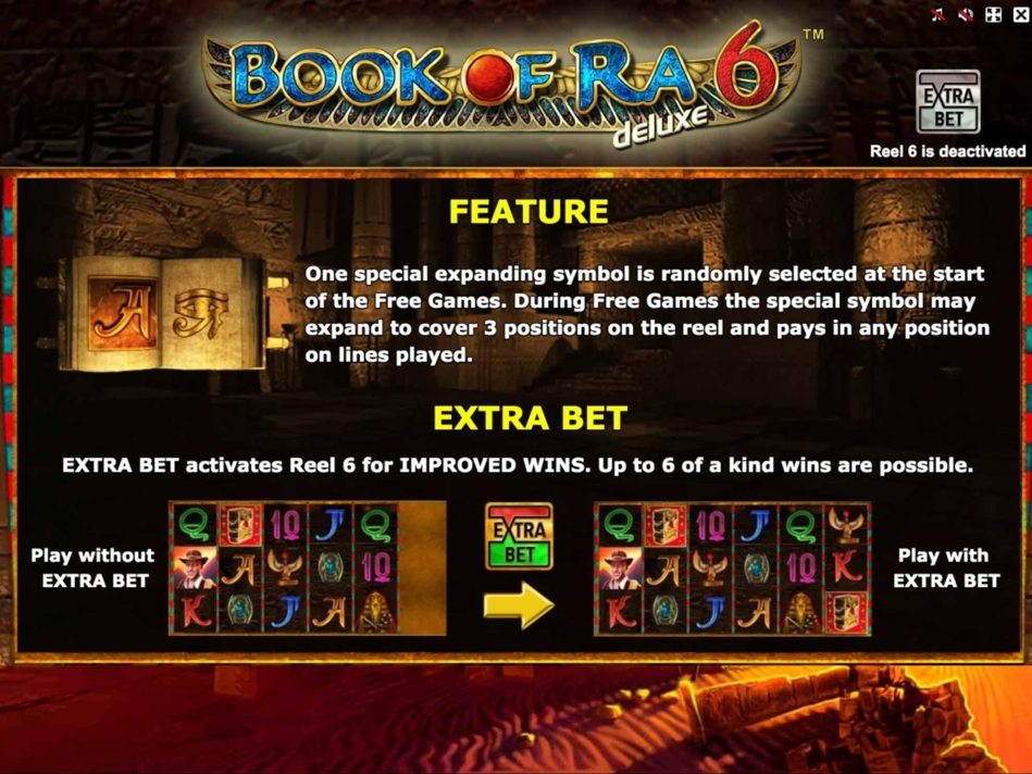 Book of Ra Deluxe 6 - Play Free Greentube slot - NeonSlots
